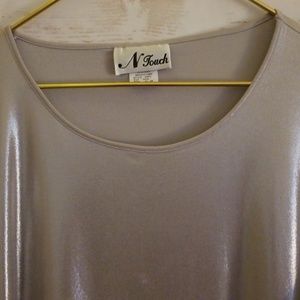 N Touch | Tops | N Touch Shimmering Popover | Poshmark
